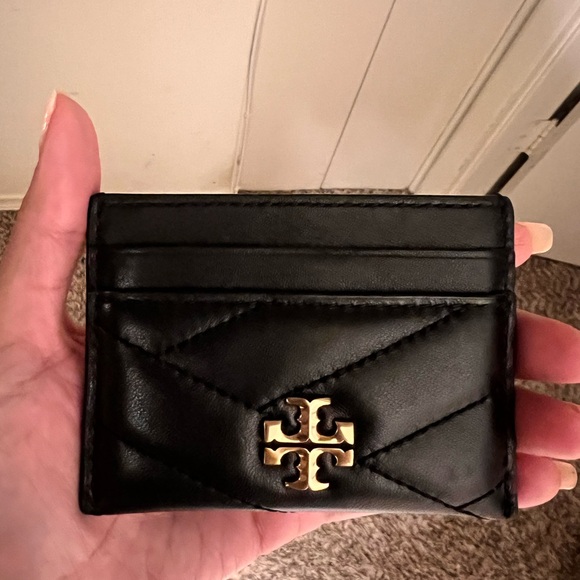 Tory Burch | Accessories | Tory Burch Quilted Black Card Holder With ...